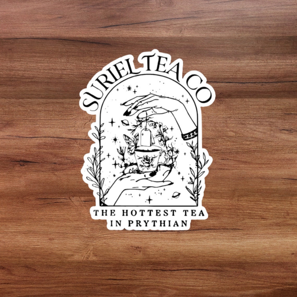 Suriel Tea Co. Sticker, ACOTAR Sticker, Fantasy Lover Sticker, Bookish ...