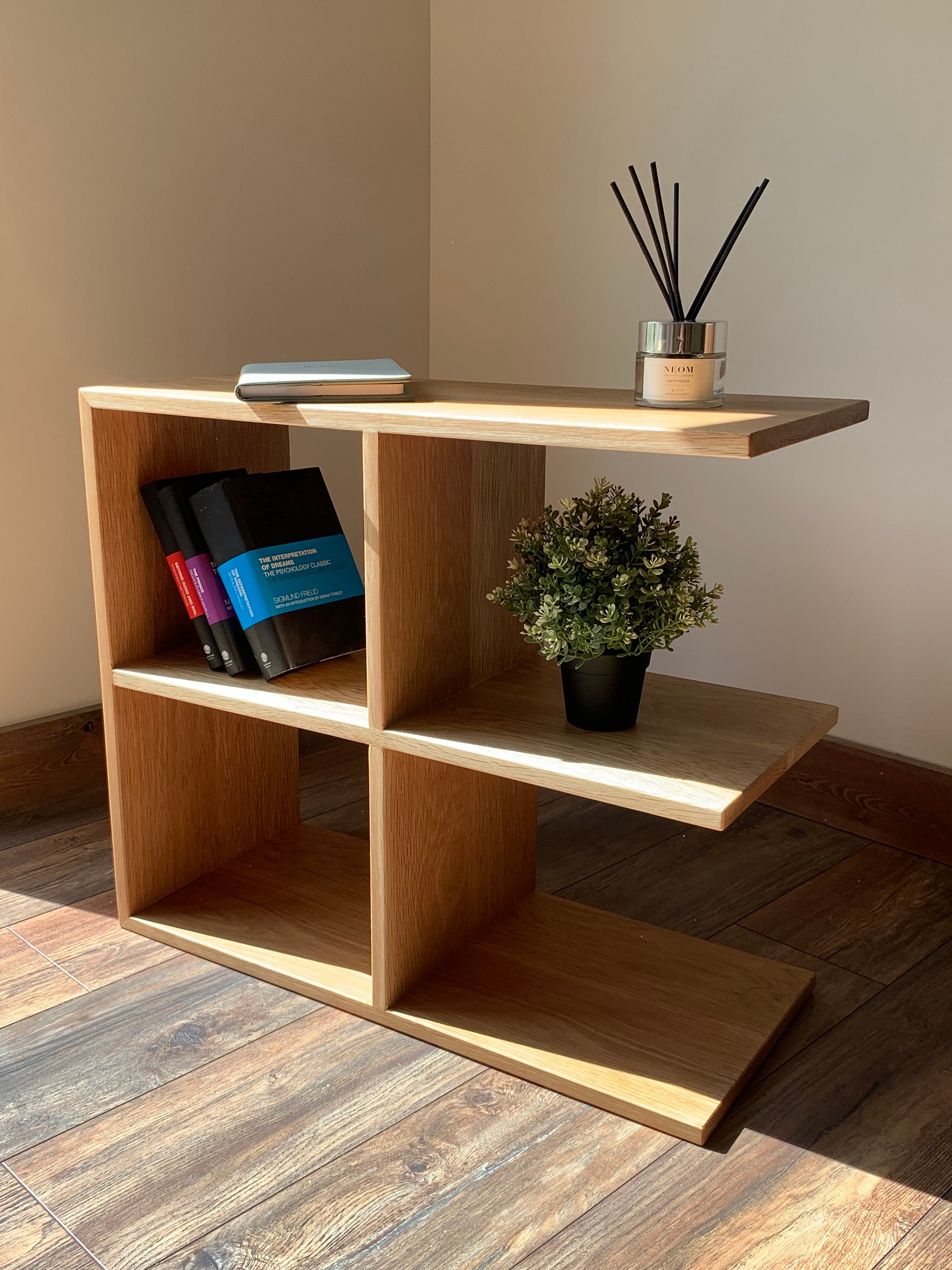 Solid Oak Storage Unit | Oak Side Table | Modern | Hardwood Side Table ...