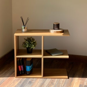Solid Oak Storage Unit | Oak Side Table | Modern | Hardwood Side Table ...