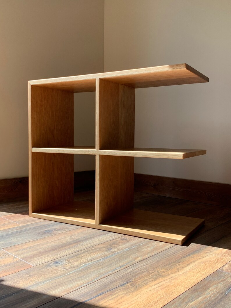 Solid Oak Storage Unit | Oak Side Table | Modern | Hardwood Side Table ...