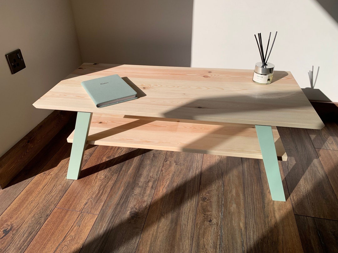 Modern Coffee Table With Storage Shelf Stylish Coffee Table Solid Wood ...