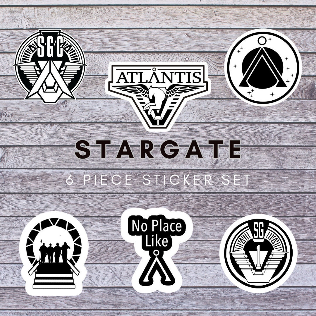 Stargate 6 Piece Sticker Bundle - Atlantis SG1 and More | Premium Vinyl ...