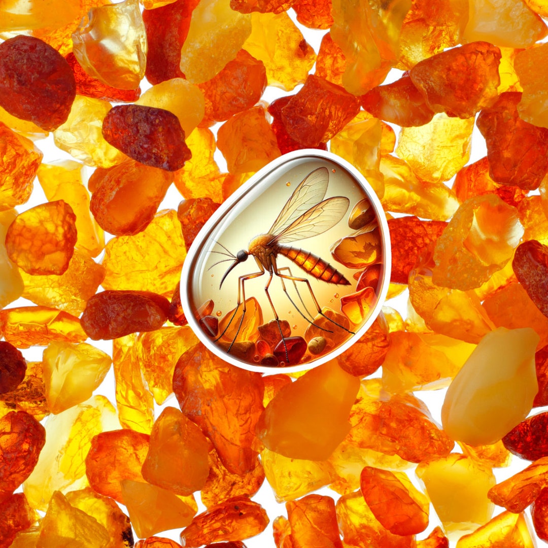 Mosquito in Amber Fossil | Fossils | Paleontology | Bugs - Etsy