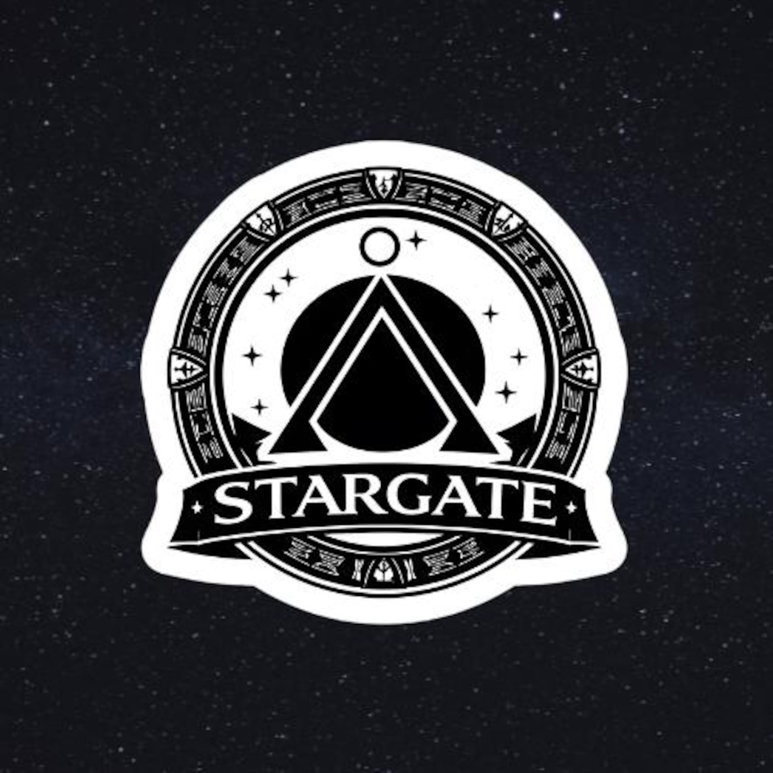 Stargate Inspired Portal Logo Sticker – Sci-fi Exploration Vinyl Decal ...