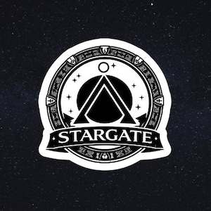 Stargate Inspired Portal Logo Sticker – Sci-fi Exploration Vinyl Decal ...