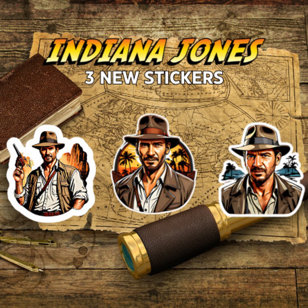 Indiana Jones Cartoon Sticker Collection #1 - Indiana Jones - Adventure ...