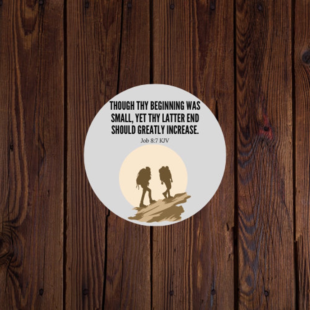 Job 8:7 Bible Verse KJV - Etsy