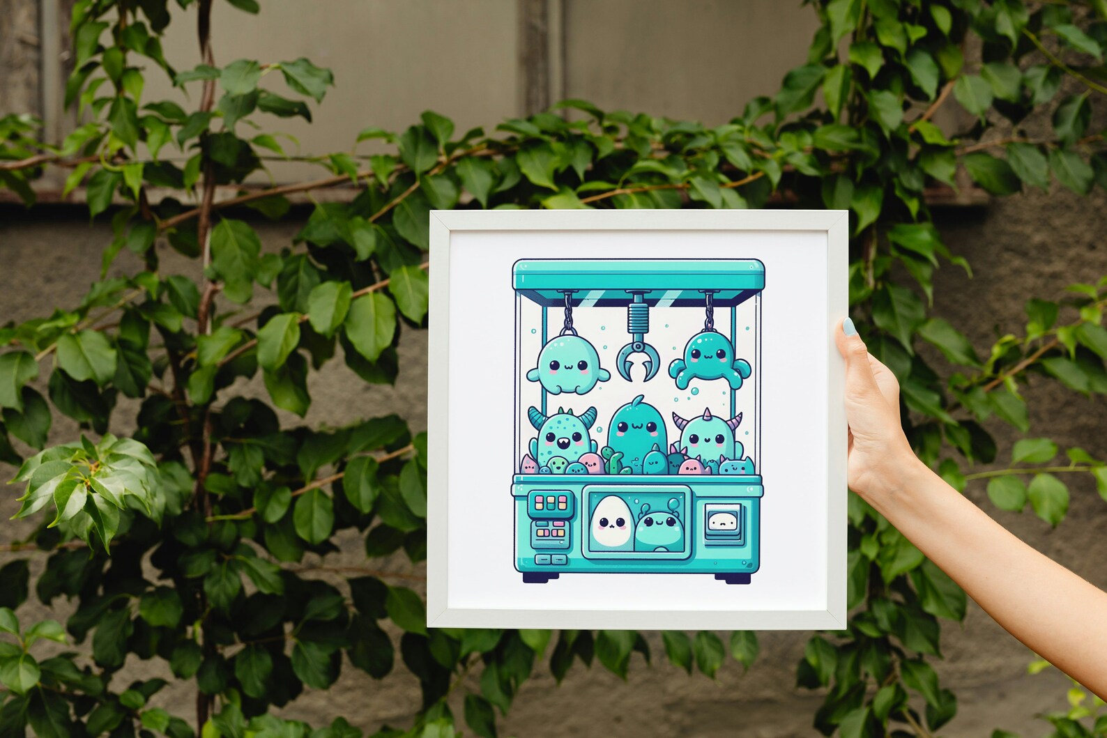 Cute Kawaii Claw Machine Stickers Digital Download, Instant Download ...