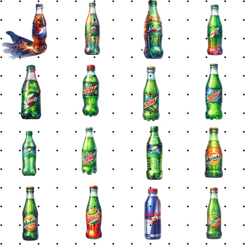 Sparkling Soft Drink Art Print, Beverage Clipart, Fizzy Drinks ...