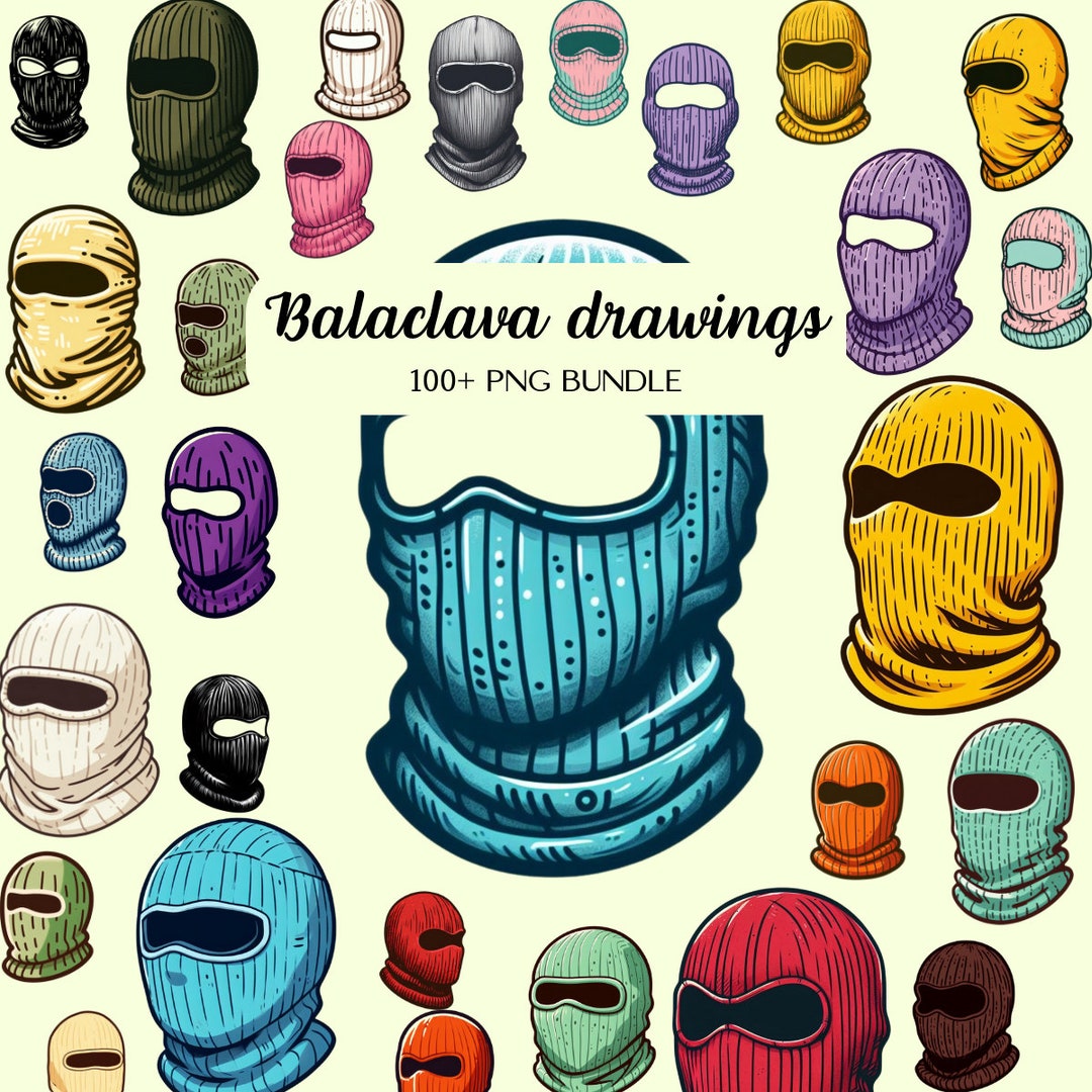 Balaclavas PNG Bundle High-quality Clip Art Collection, 300 DPI for ...