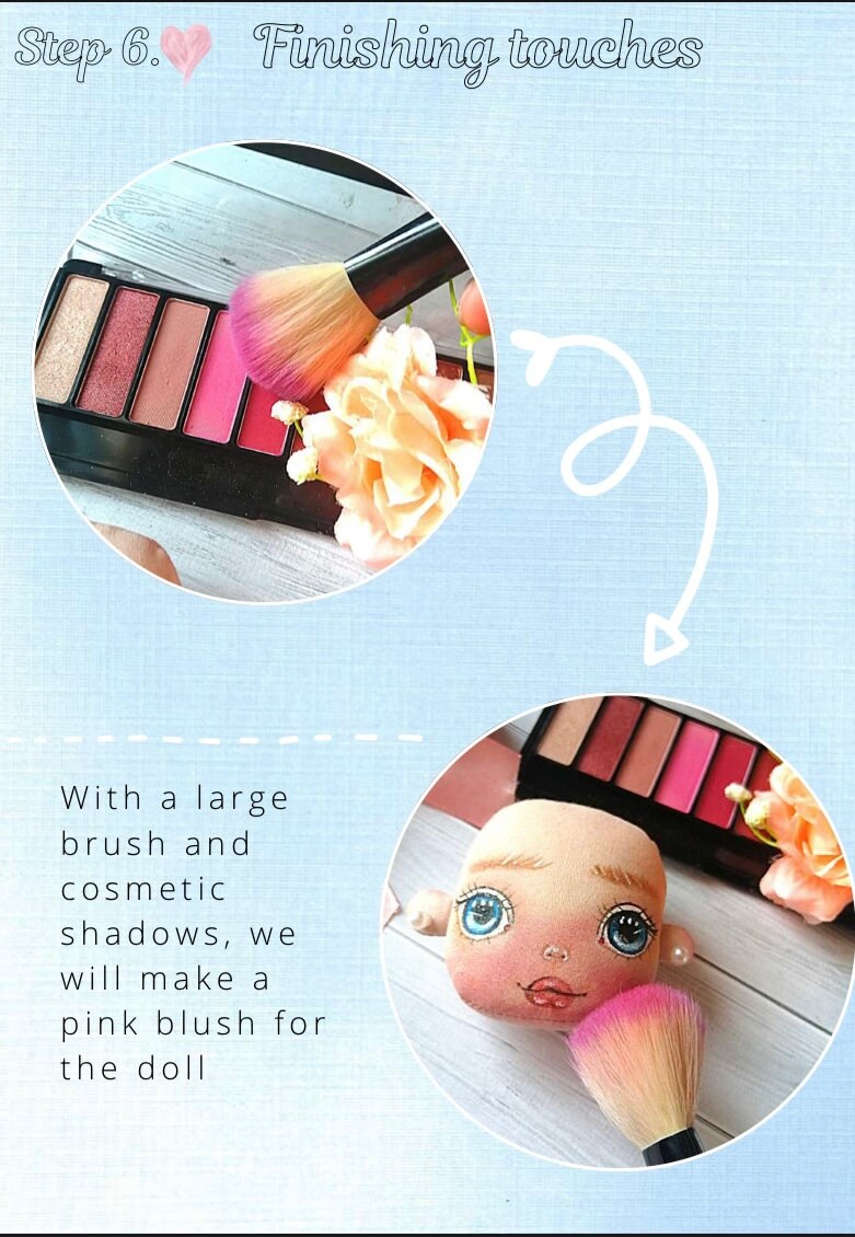 PDF Tutorial How to Draw Doll's Face, Face Painting Tutorial Doll ...