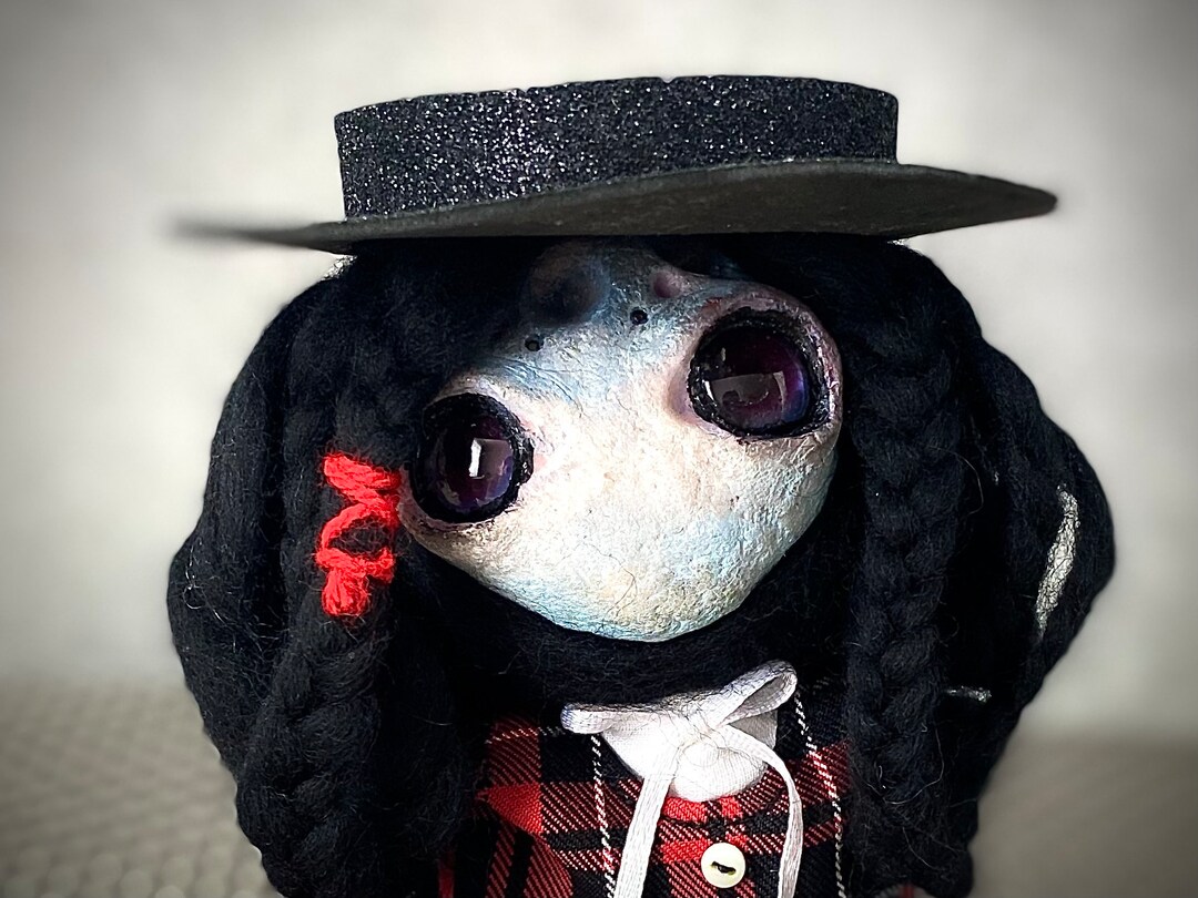 Creepy Cute Doll, Gothic Art Doll, Voodoo, Voodoo Plush, Rag Doll, Hand ...