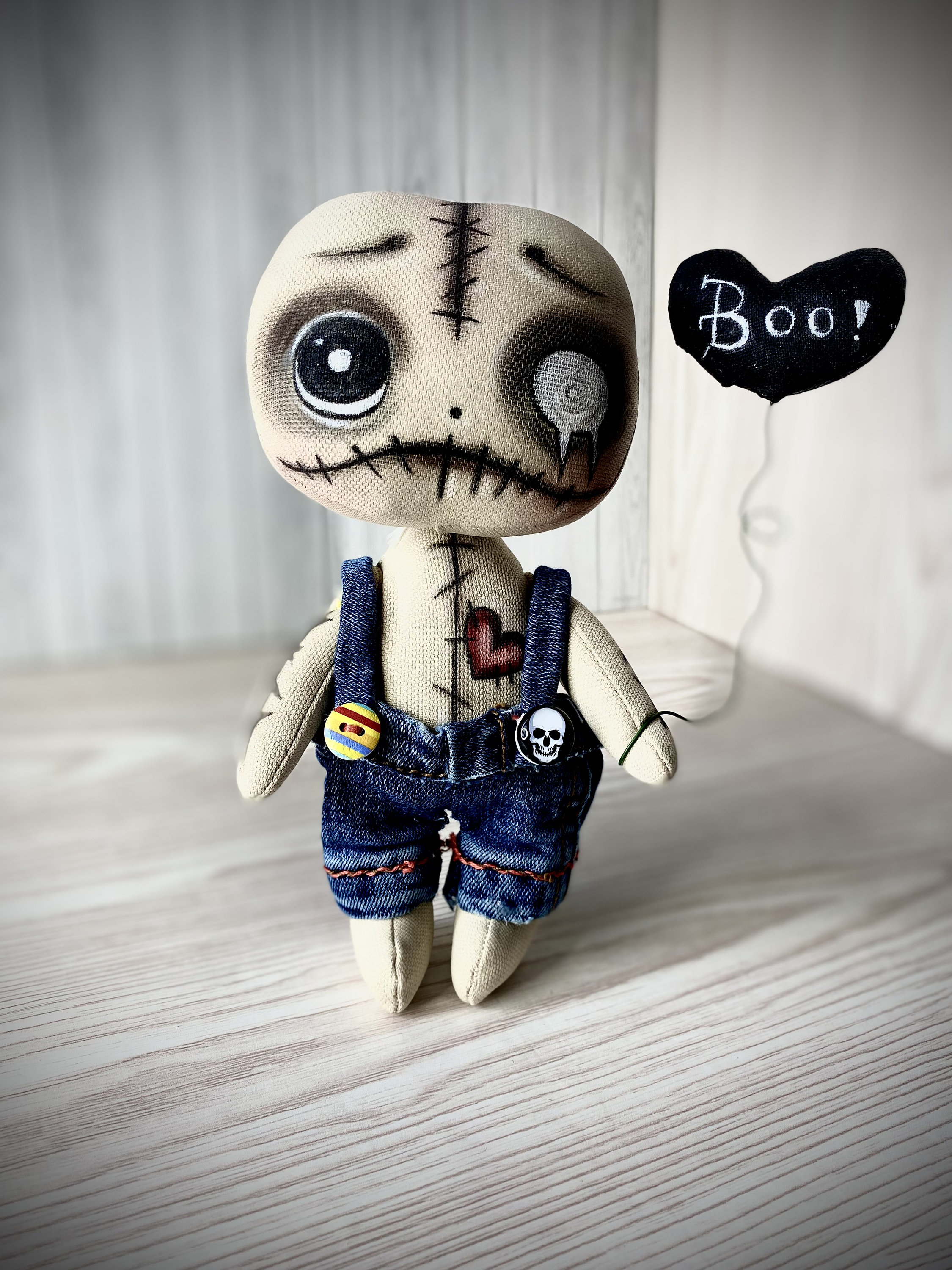 PDF Tutorial Goth Cloth Doll. Voodoo Doll Pattern. Creepy Cute Doll ...