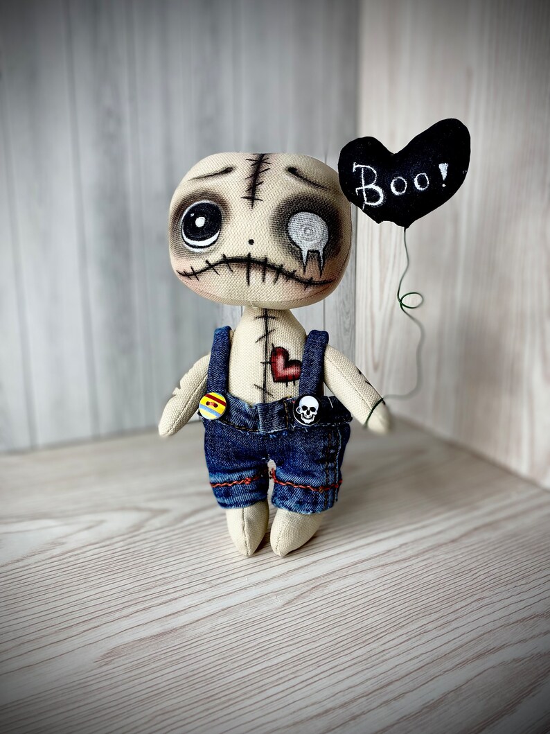 Voodoo Doll, Voodoo Plush, Rag Doll, Creppy Cute Doll, Gothic Art Doll ...