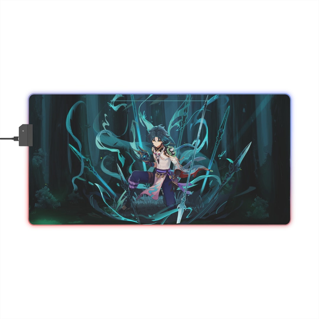 Genshin Impact Xiao RGB LED Gaming Mouse Pad - Etsy
