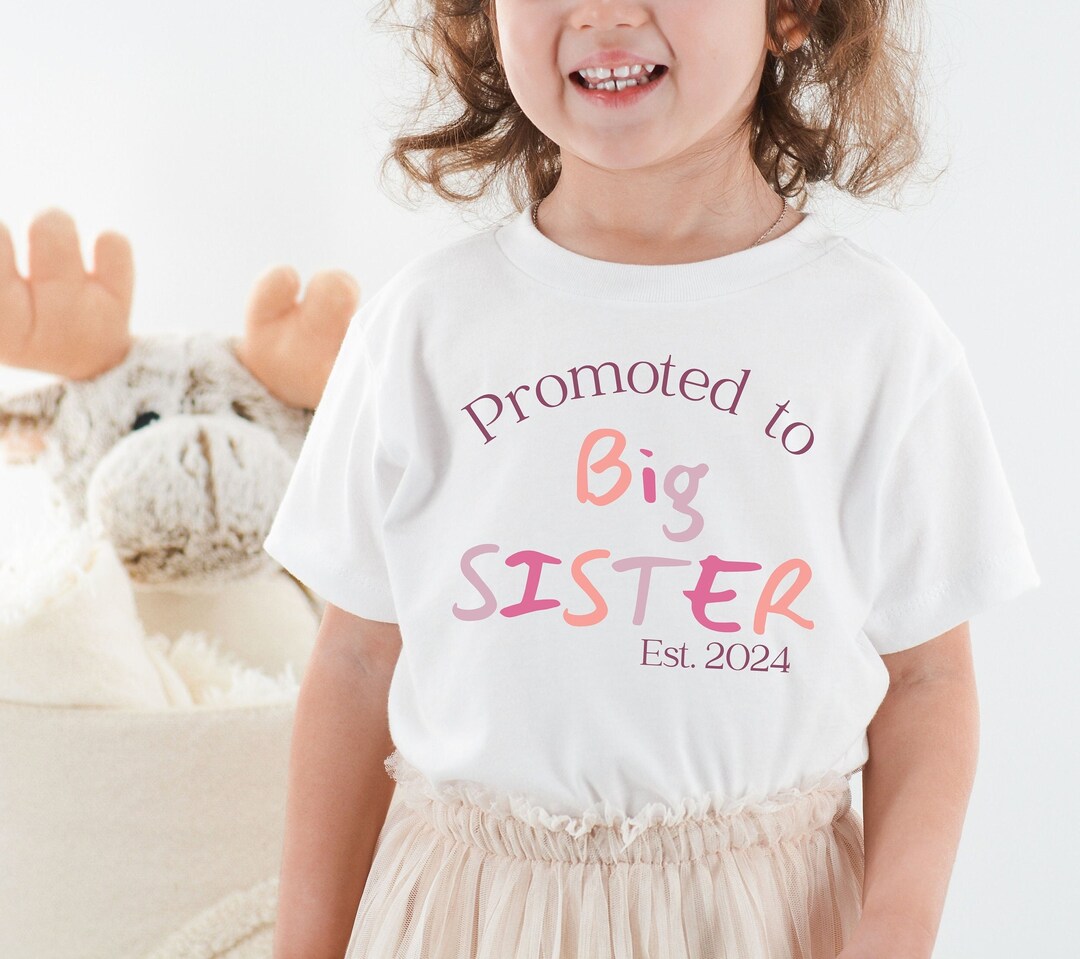 Promoted to Big Sister Shirt, Big Sister Toddler Shirt, Kids Shirt, Natural Shirt,baby ...