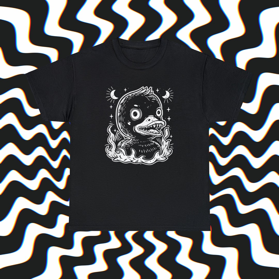 Demonic Ducky Dark Academia Tee, Dark Art Fashion, Gothic Apparel, Punk ...