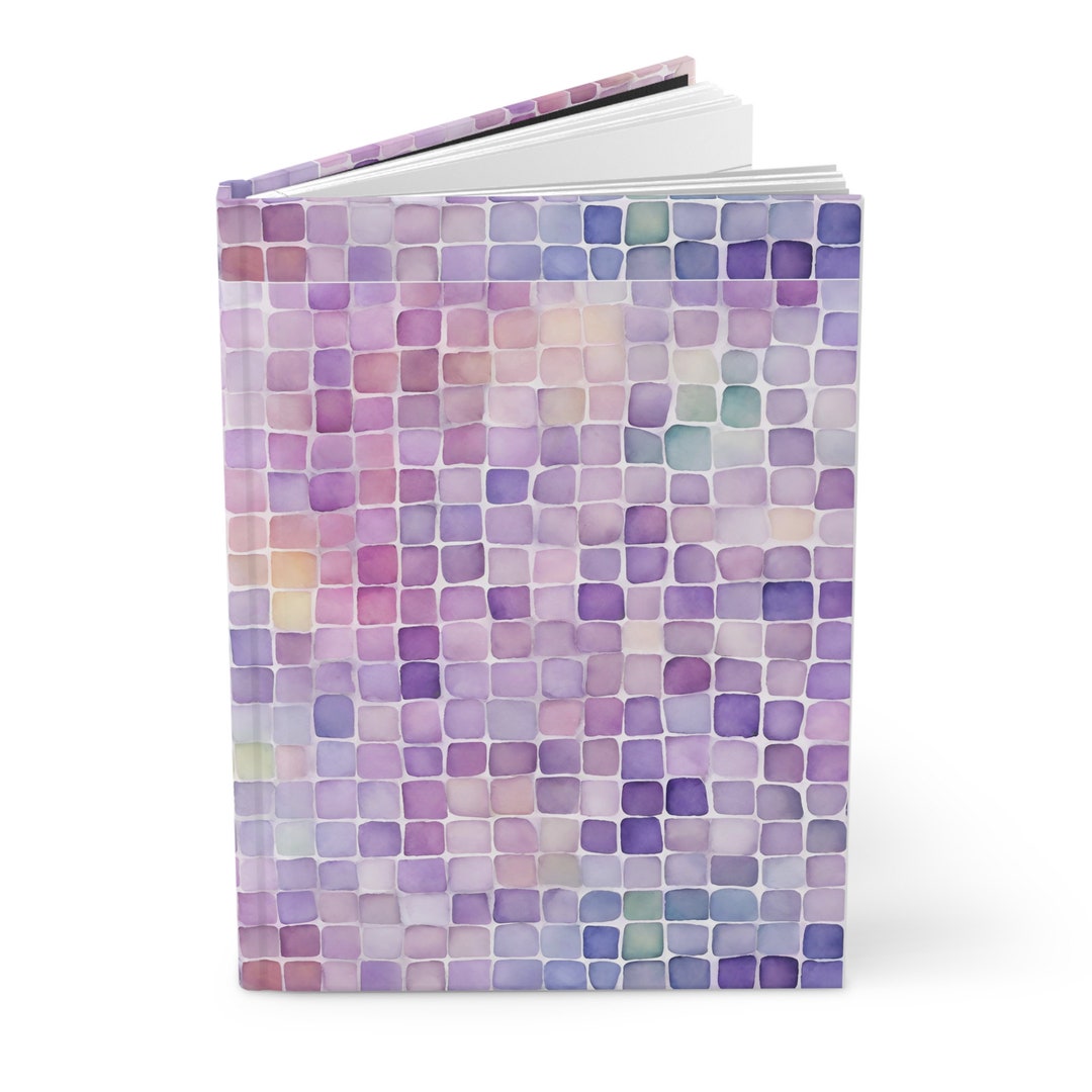 Purple Rainbow Watercolor Hardcover Journal MATTE Gift for Her Rainbow ...