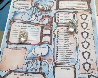 Dnd 5e Druid Character Sheet / Fillable PDF Digital Download / Dungeon ...
