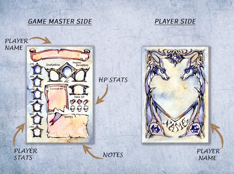 Dnd Dragon Initiative Tracker / DM Screen Accessories / Fantasy ...