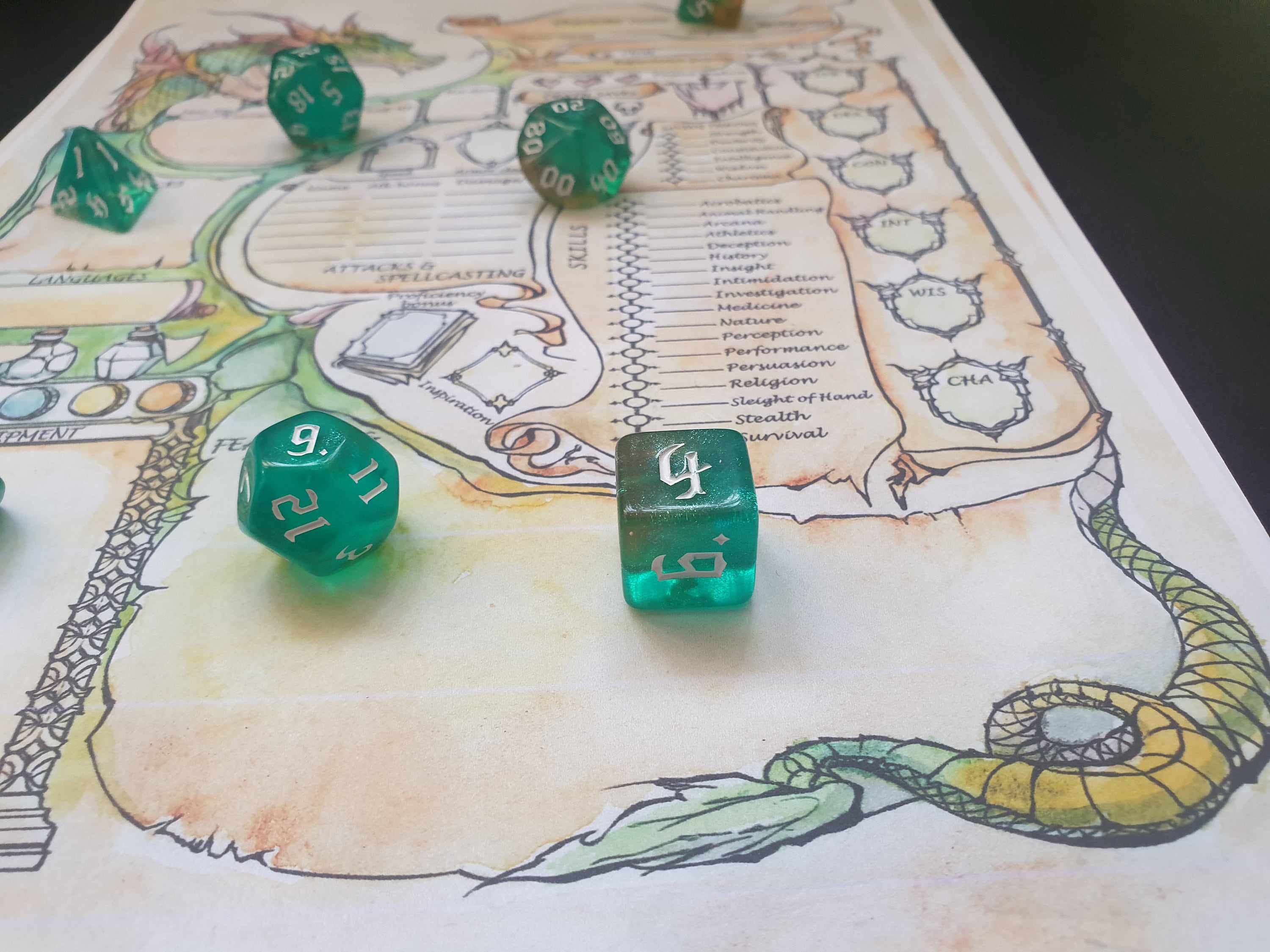 Dnd 5e Dragon Character Sheet / Fillable PDF Digital Download / Dungeon ...