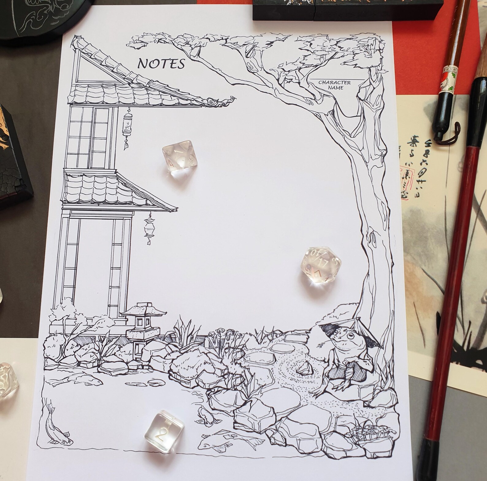 Dnd 5e Monk Character Sheet / Printable Fillable PDF / Dungeon and ...