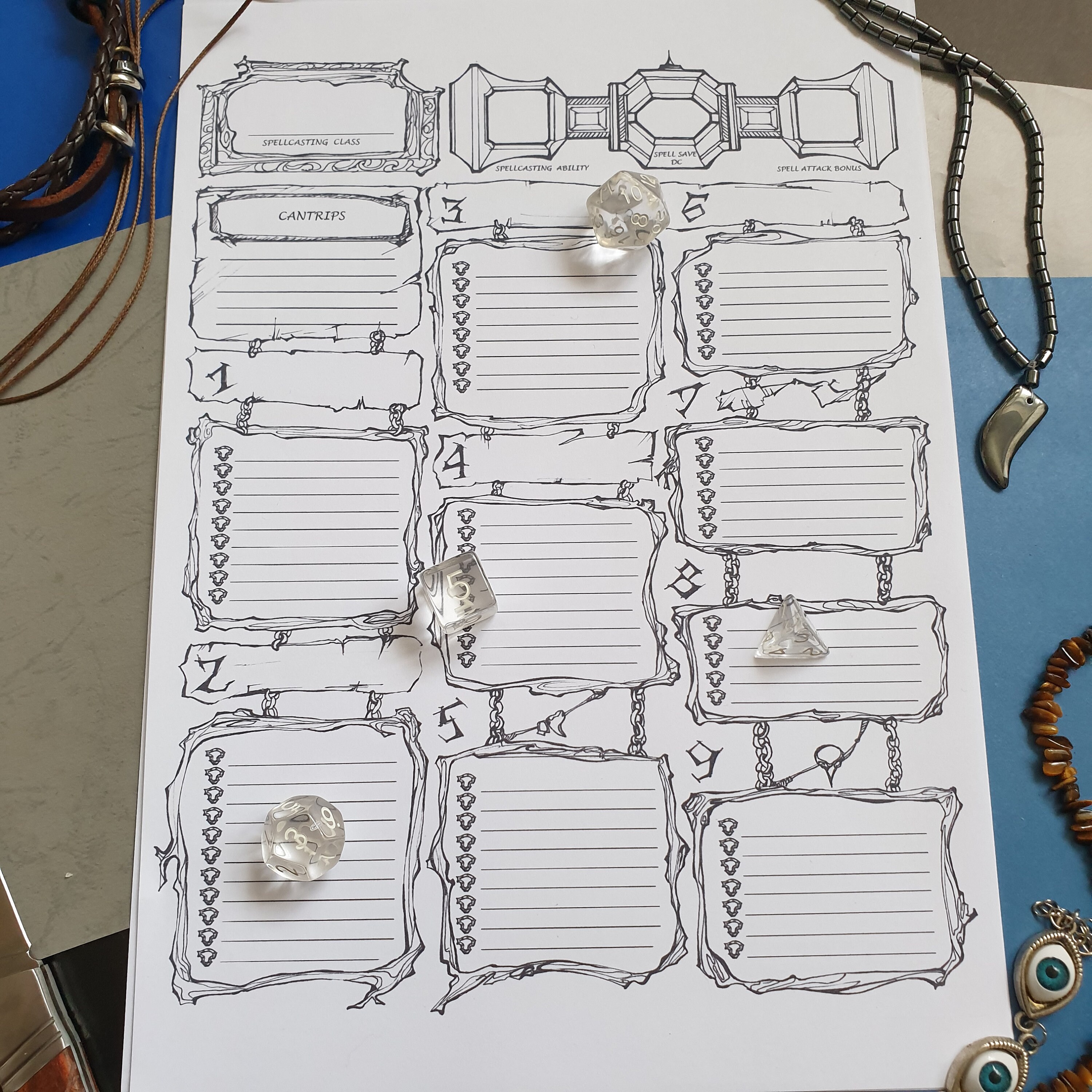 Dnd 5e Barbarian Character Sheet / Printable Fillable PDF / Dungeon and ...