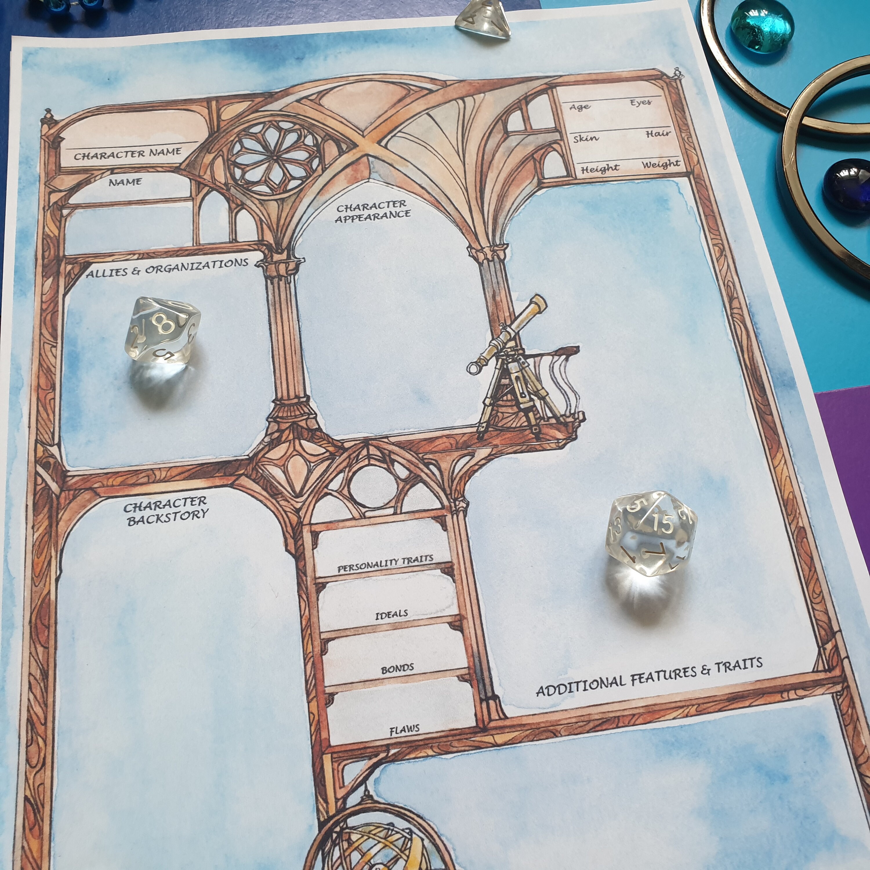 Dnd 5e Wizard Character Sheet / Fillable PDF Digital Download / Dungeon ...