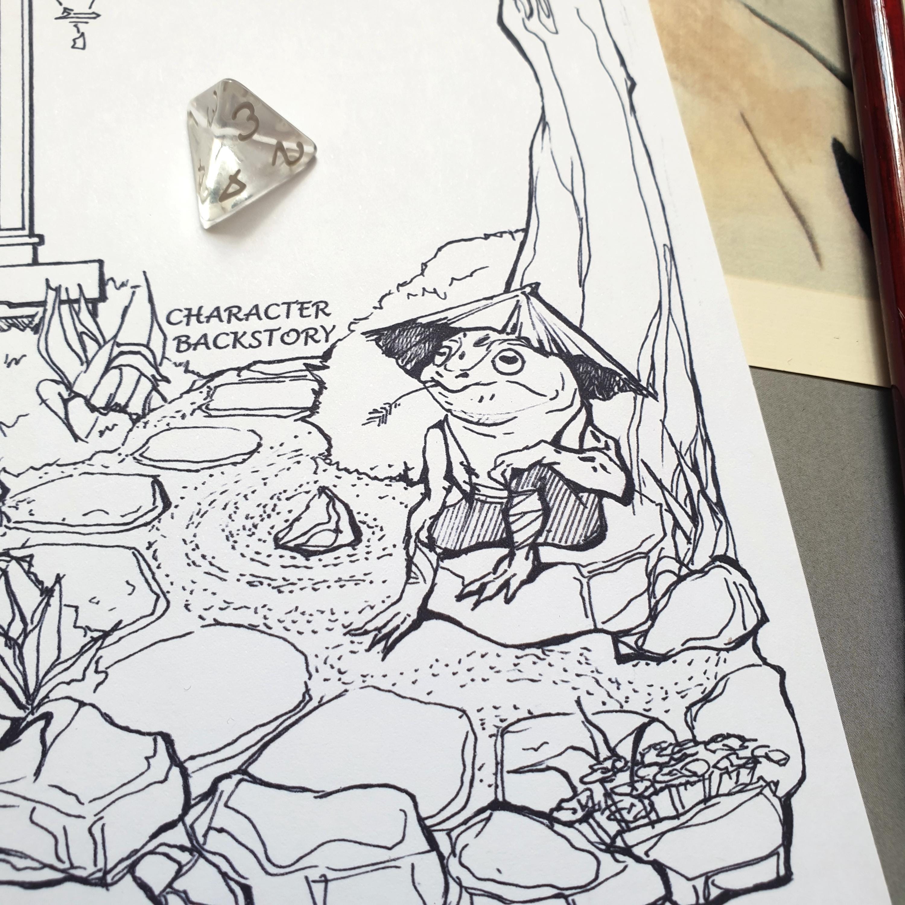 Dnd 5e Monk Character Sheet / Printable Fillable PDF / Dungeon and ...