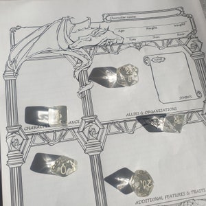 Dnd 5e Dragon Character Sheet / Printable Fillable PDF / Dungeon and ...