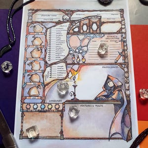 Dnd 5e Rogue Character Sheet / Fillable PDF Digital Download / Dungeon ...