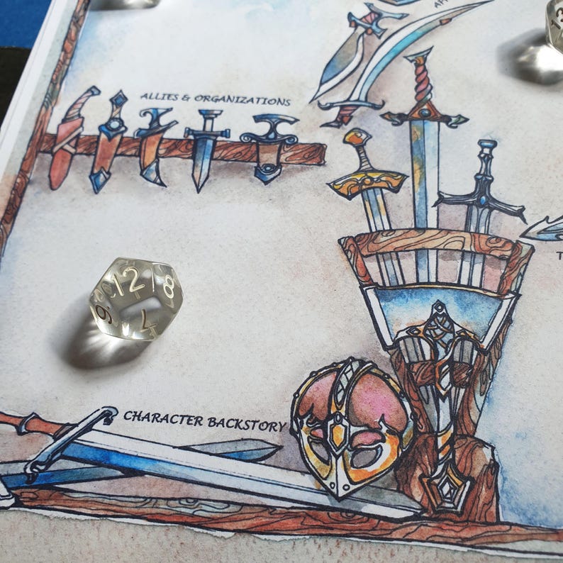 Dnd 5e Fighter Character Sheet / Fillable PDF Digital Download ...