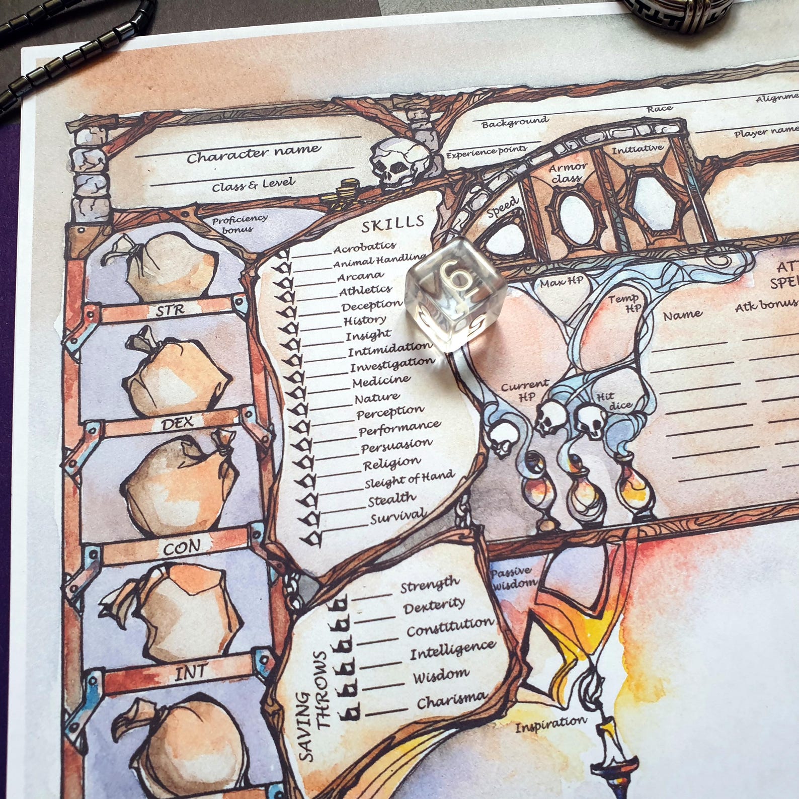 Dnd 5e Rogue Character Sheet / Fillable PDF Digital Download / Dungeon ...