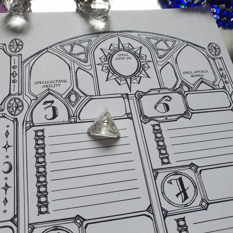Dnd 5e Cleric Character Sheet / Printable Fillable PDF / Dungeon and ...