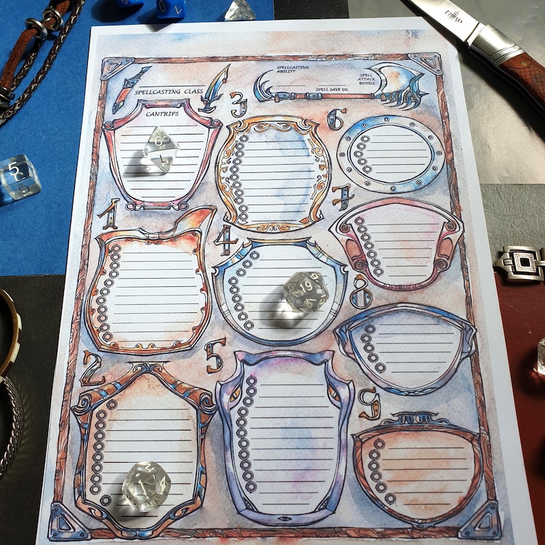 Dnd 5e Fighter Character Sheet / Fillable PDF Digital Download ...