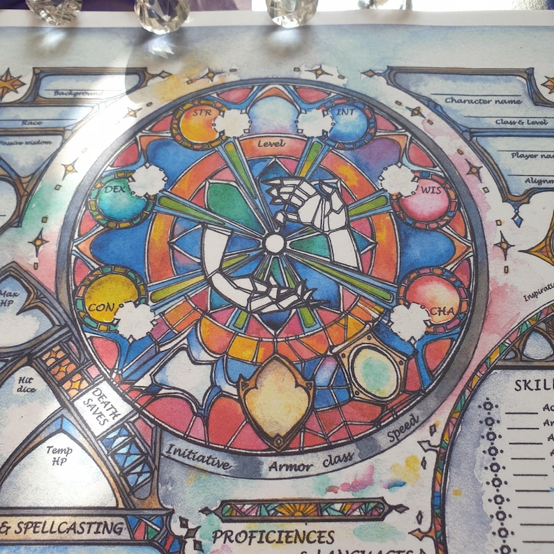 Dnd 5e Cleric Character Sheet / Fillable PDF Digital Download / Dungeon ...