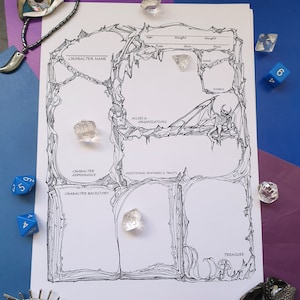 Dnd 5e Warlock Character Sheet / Printable Fillable PDF / Dungeon and ...