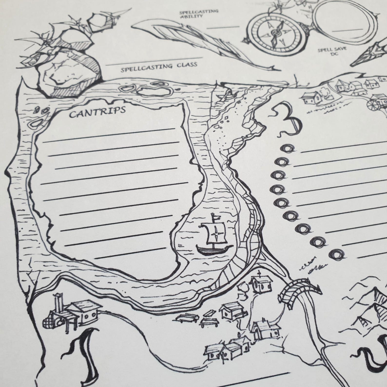 Dnd 5e Ranger Character Sheet / Printable Fillable PDF / Dungeon and ...
