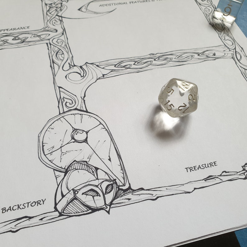 Dnd 5e Barbarian Character Sheet / Printable Fillable PDF / Dungeon and ...