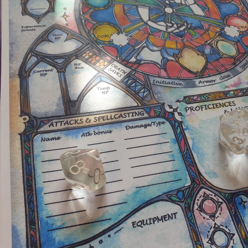 Dnd 5e Cleric Character Sheet / Fillable PDF Digital Download / Dungeon ...