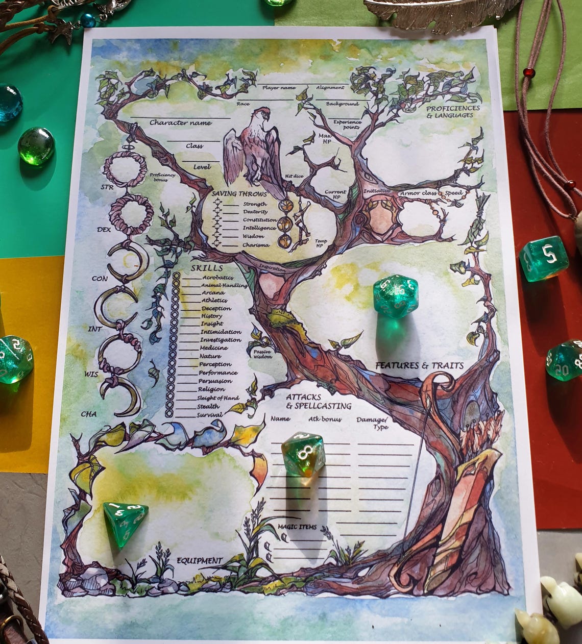 Dnd 5e Ranger Character Sheet / Fillable PDF Digital Download / Dungeon ...