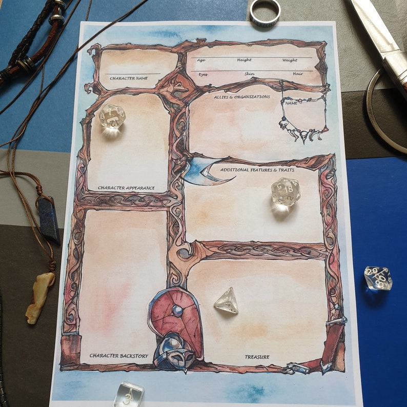 Dnd 5e Barbarian Character Sheet / Fillable PDF Digital Download ...