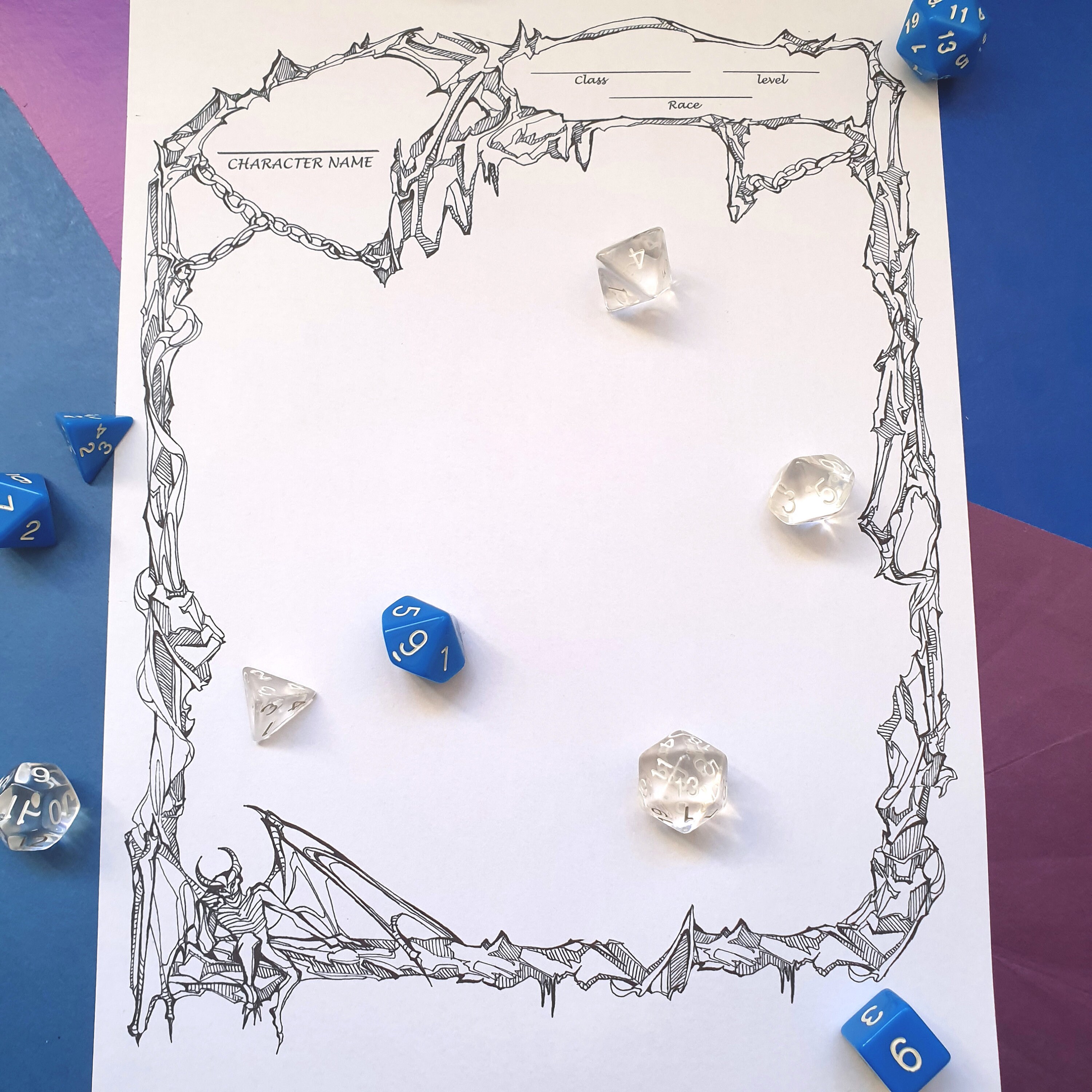 Buy Dnd 5e Warlock Character Sheet / Printable Fillable PDF / Dungeon ...