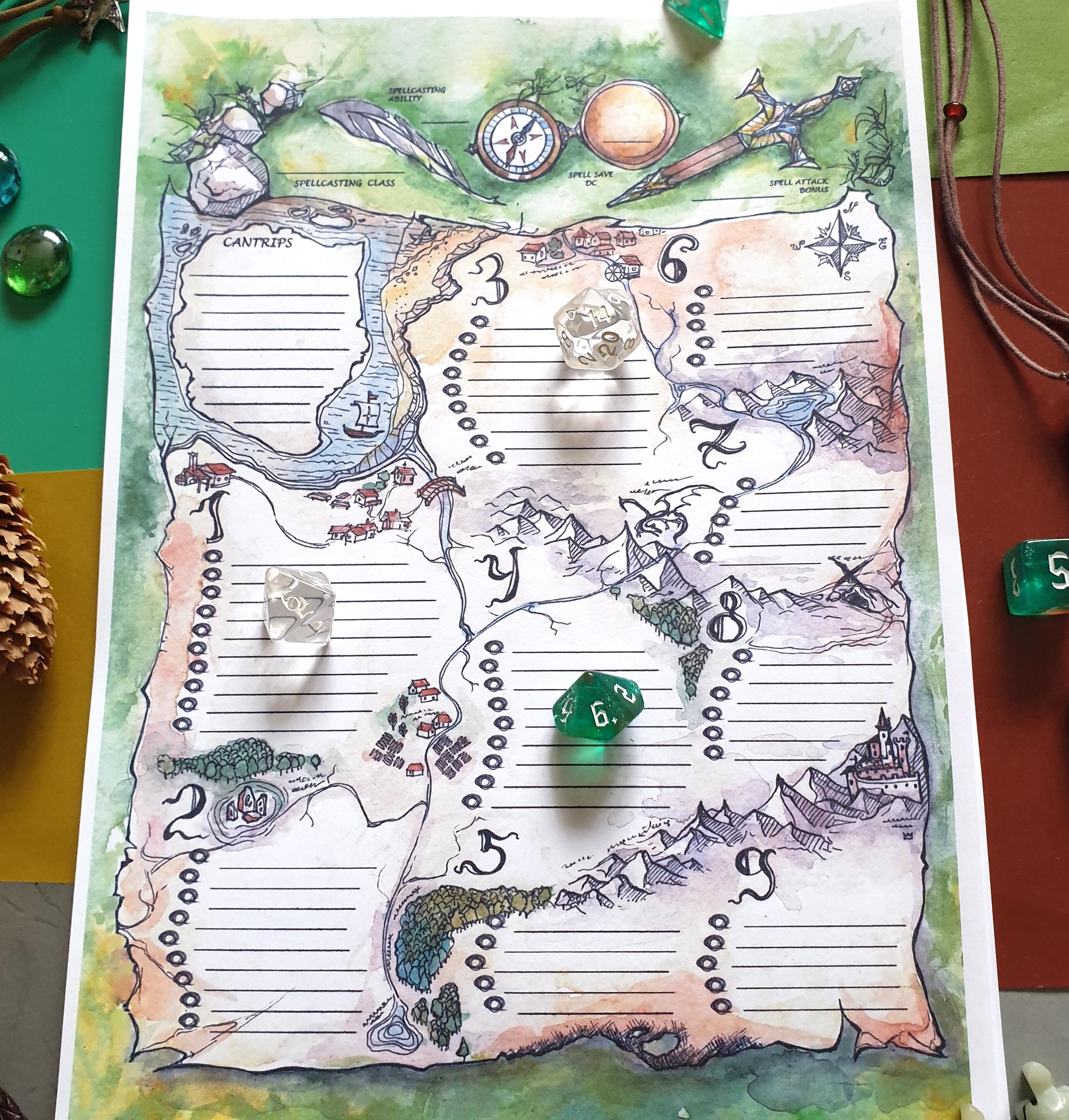 Dnd 5e Ranger Character Sheet / Fillable PDF Digital Download / Dungeon ...