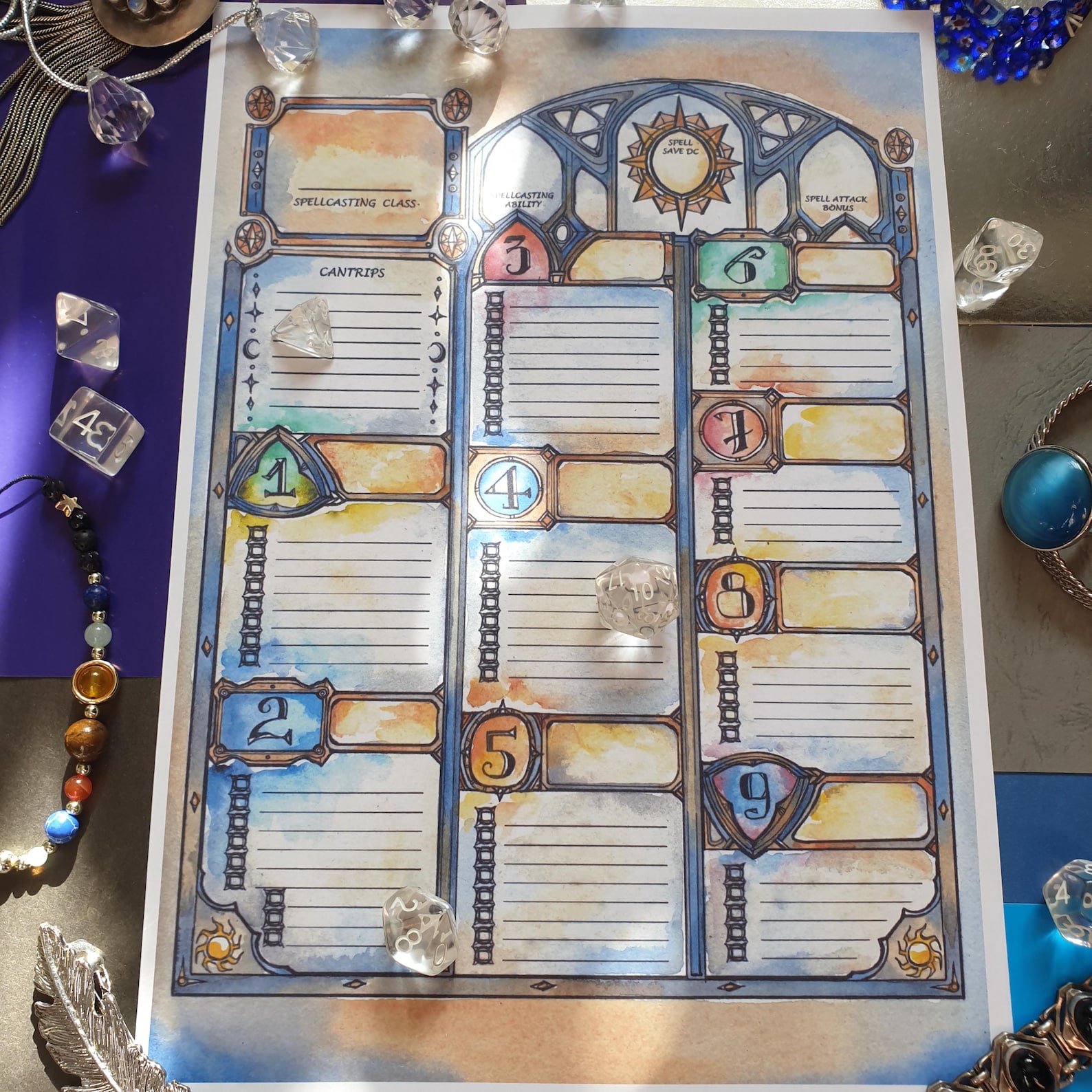 Dnd 5e Cleric Character Sheet / Fillable PDF Digital Download / Dungeon ...