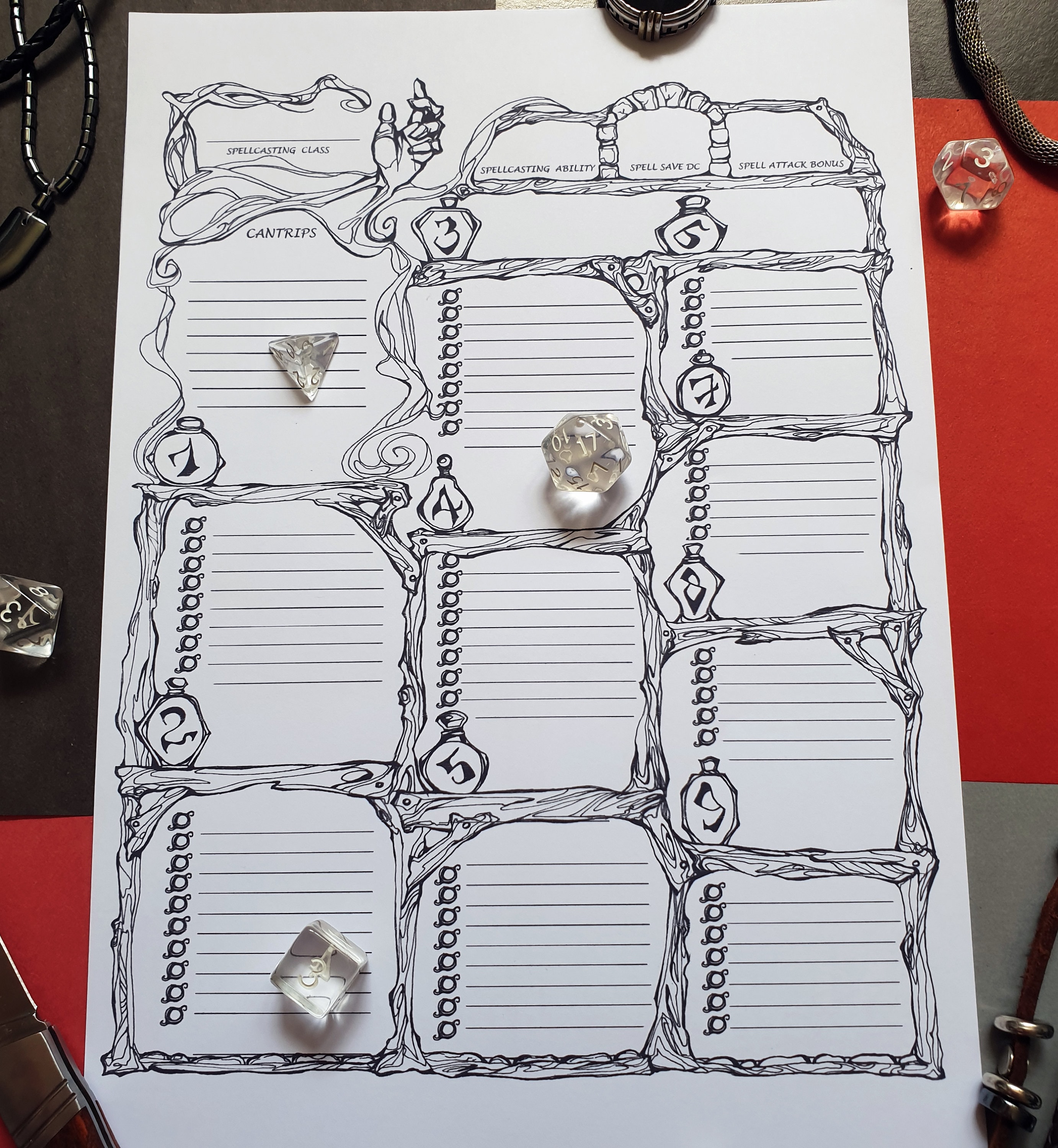 Dnd 5e Rogue Character Sheet / Printable Fillable PDF / Dungeon and ...