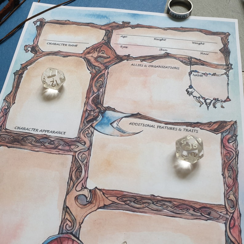 Dnd 5e Barbarian Character Sheet / Fillable PDF Digital Download ...