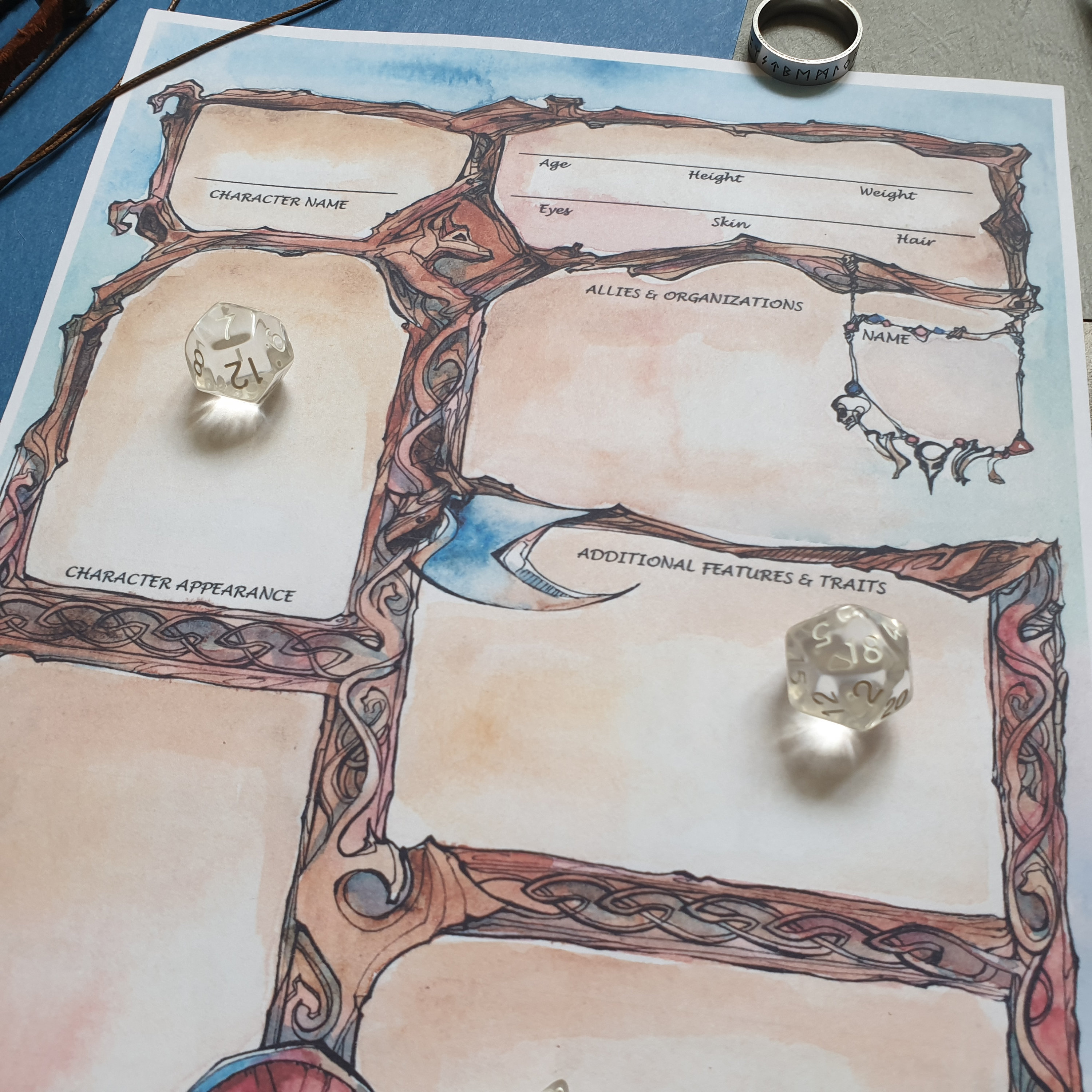 Dnd 5e Barbarian Character Sheet / Fillable PDF Digital Download ...