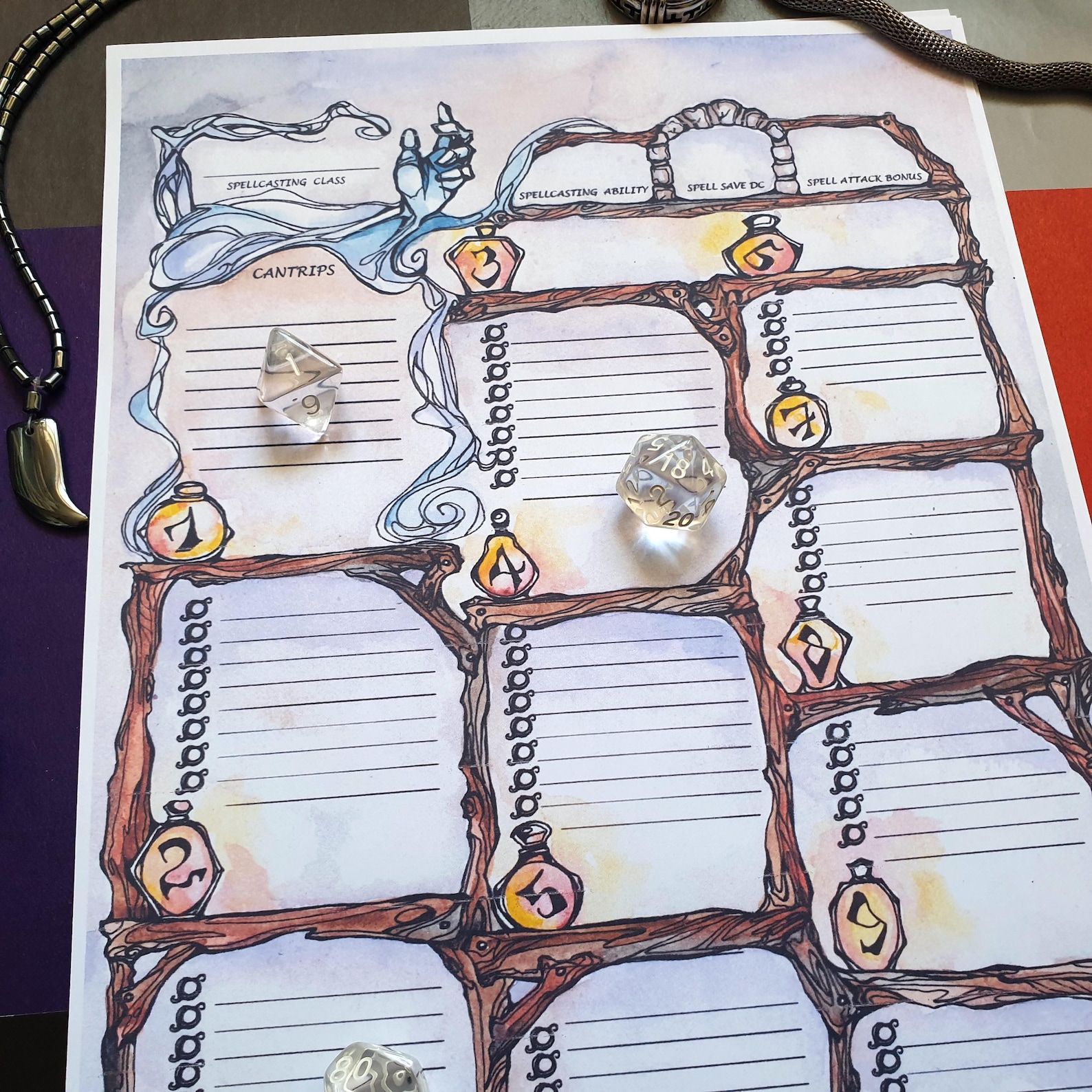 Dnd 5e Rogue Character Sheet / Fillable PDF Digital Download / Dungeon ...