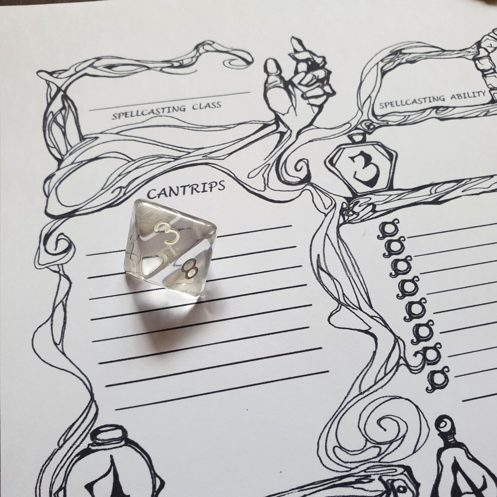 Dnd 5e Rogue Character Sheet / Printable Fillable PDF / Dungeon and ...